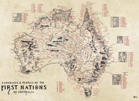 First Nations & Languages of Australia Map | Bottom of the Pops